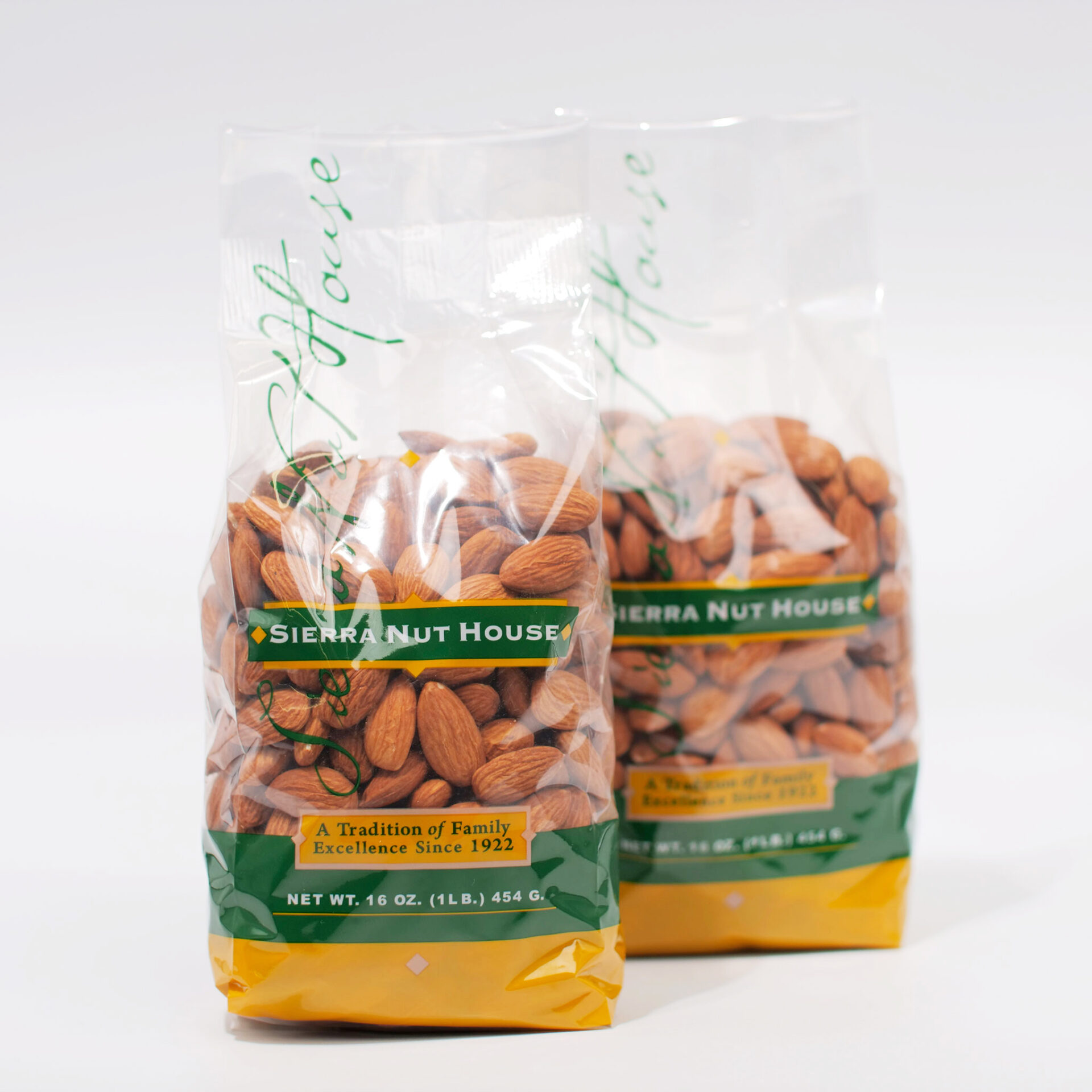 Almonds, Whole Dry Roasted No Salt 1lb - Sierra Nut House